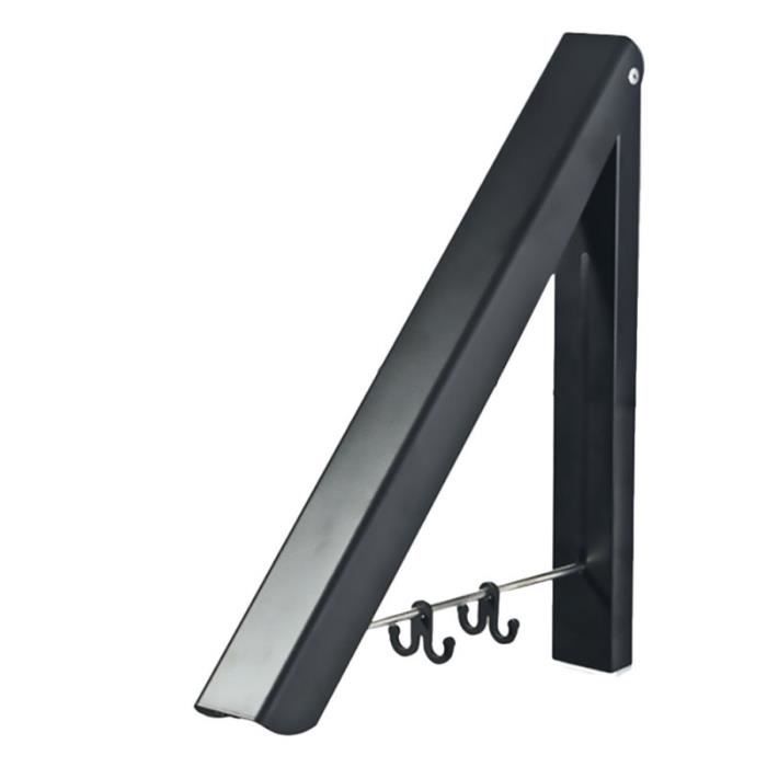 1 PC Télescopique Cintre Pôle Séchage Mural Rack Vêtements Stand ...