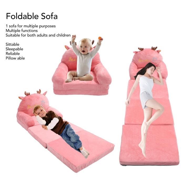 Qiilu canapé de dessin animé Canapé pliable en forme de dessin animé ...