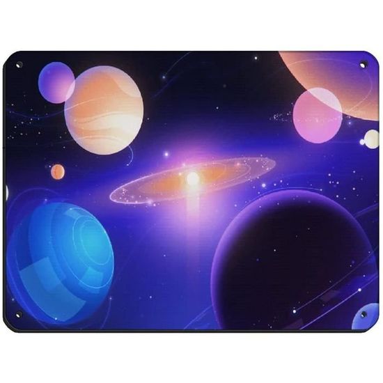 Simple Universe Art Planète Affiche rétro en métal chic Art rétro ...