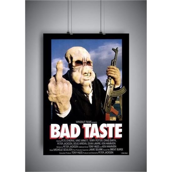 Poster affiche BAD TASTE By Peter Jackson Affiche Movie Culte - A3 ...