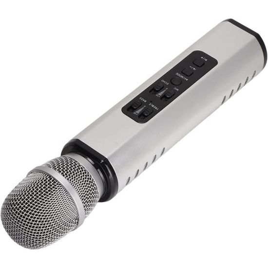 Microphone Bluetooth sans Fil K6, Microphone Portatif Intégré dans Le ...