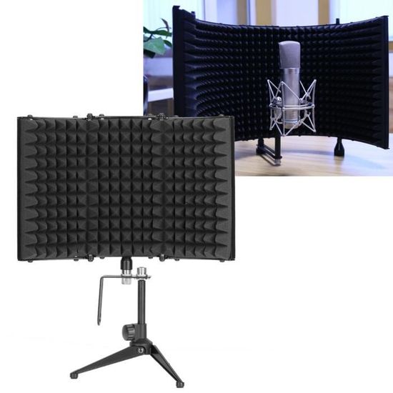 Écran acoustique de microphone Amortisseur de son studio micro avec ...
