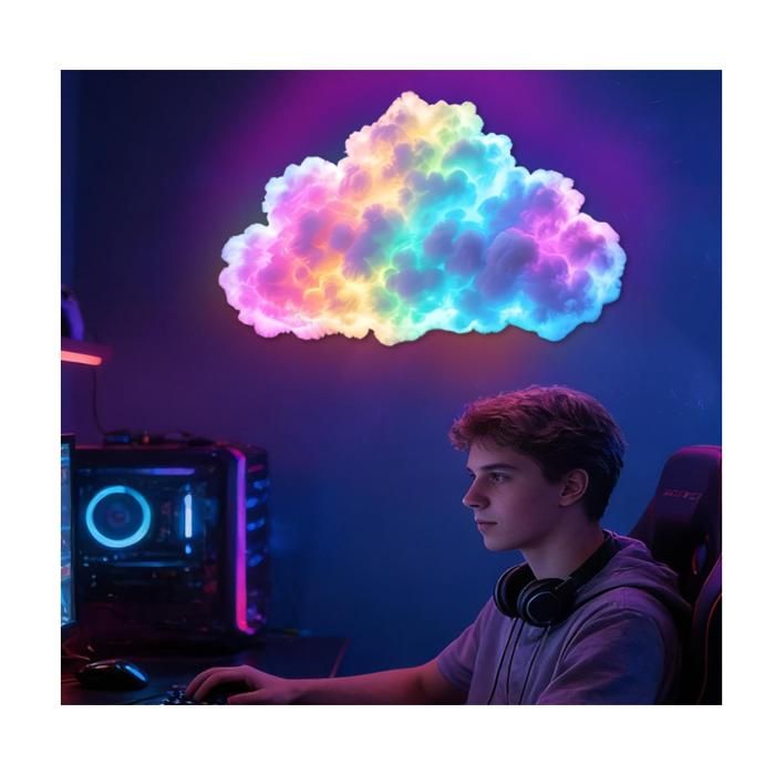 200 CM Diy Thundercloud Led Light,Lampe Leds Nuage D'Orage 3D Avec ...