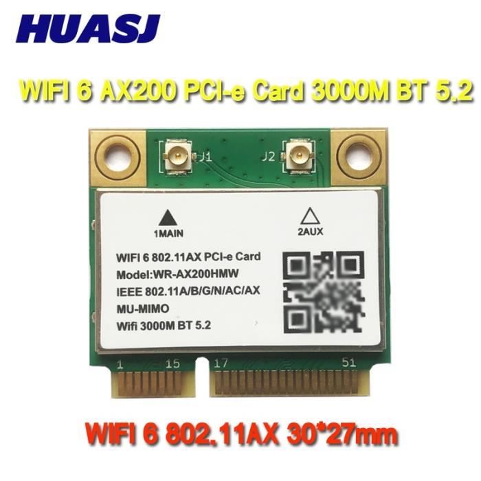 WR-AX200HMW WiFi 6 - Huasj wifi 6 6e 802.11ax ax200 ax210 mini pci e ...