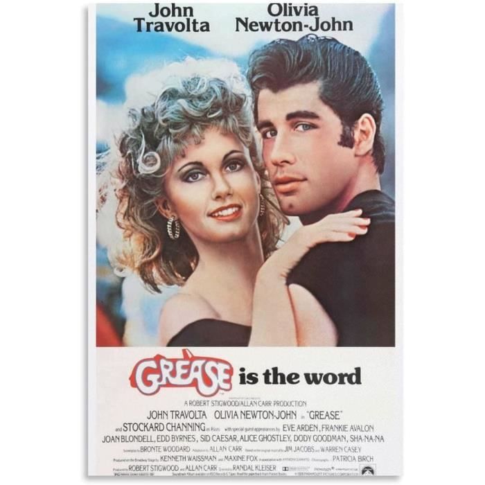 Grease Poster esthétique pour salle de cinéma 40 x 60 cm A25 ...