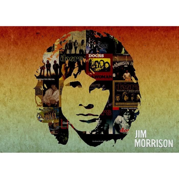 Poster Jim Morrison Doors Collage Collector Wall Art[u6430] - Cdiscount ...