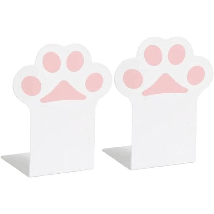 1 Paire Dessin Animé Chat Patte Serre-Livres Bureau Métal Serre-Livres ...