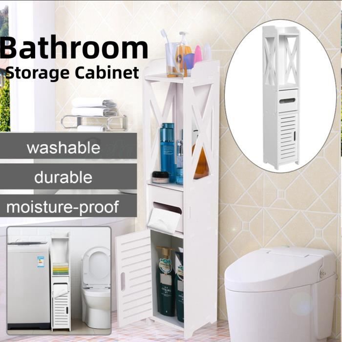 Armoire Colonne de Salle de Bain Etagére Douche Meuble de Rangement ...