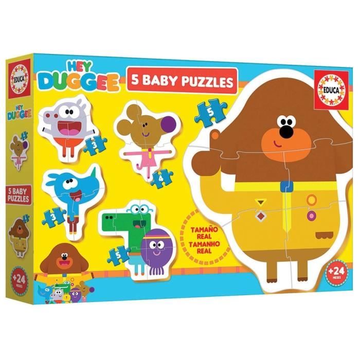 Puzzle Educa Hey Duggee - 5 puzzles progressifs - Rouge - Multicolore ...
