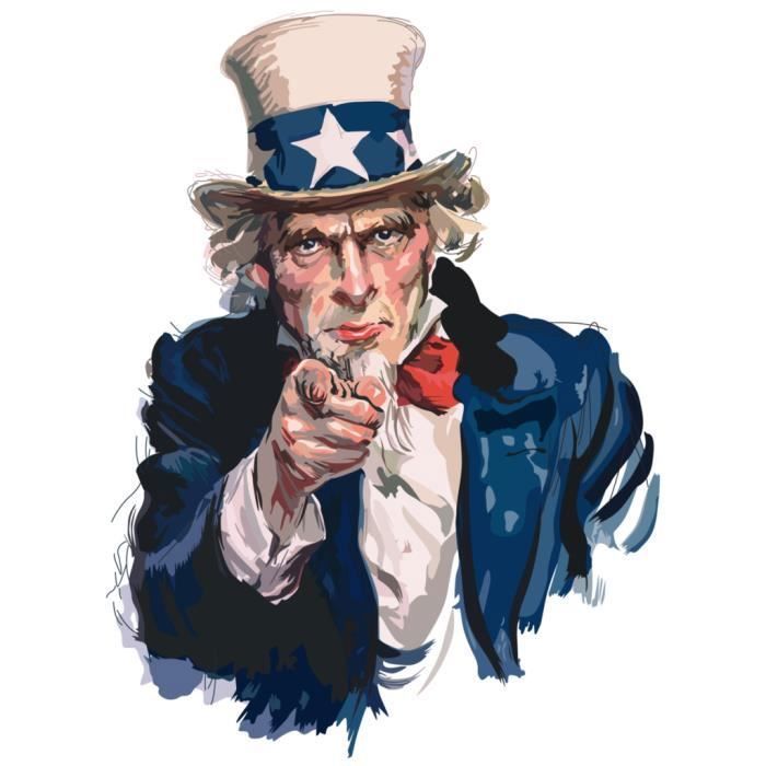 Poster Affiche Uncle Sam US army Etats Unis Guerre du Vietnam 70's 31cm ...