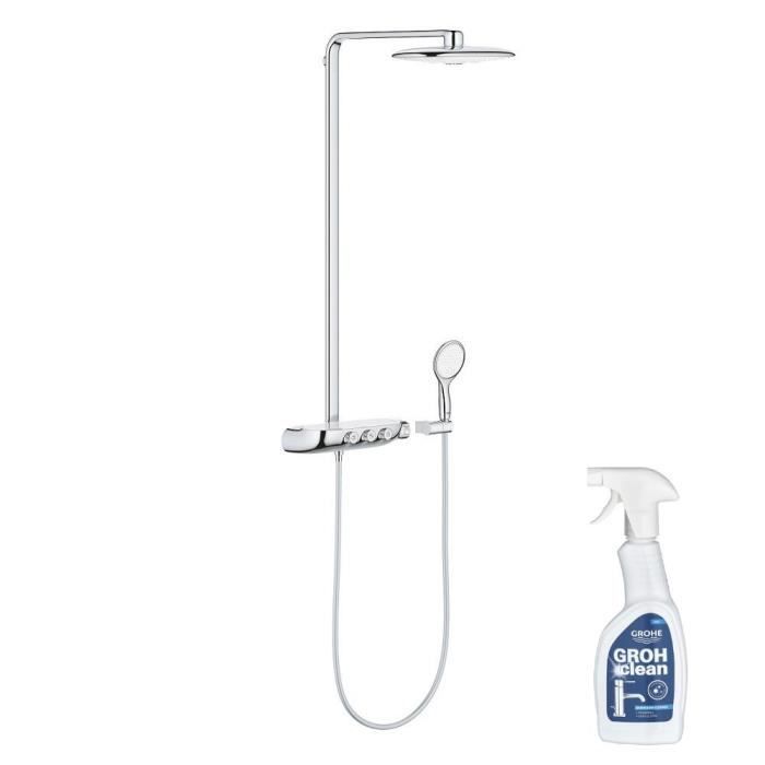 GROHE Colonne douche thermostatique GROHE Rainshower System Smartcontrol Duo 360 avec nettoyant ...