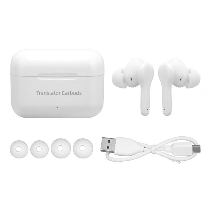 HURRISE Écouteurs de traducteur Écouteurs de traduction Bluetooth 71 ...