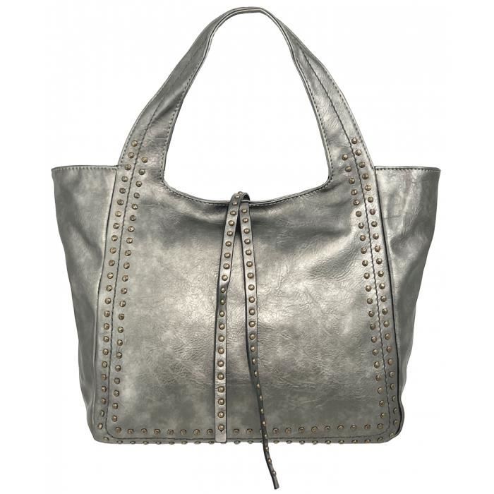 Sac à main Krlot GRIS - K0334 - Cdiscount Bagagerie - Maroquinerie