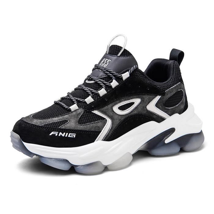 BASKET Homme - Baskets mode décontractées légères et respirantes - noir ...