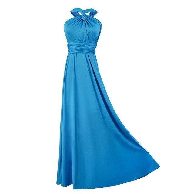 Robe,Infinity-Robe maxi style boho pour femme,robe longue à bandes ...