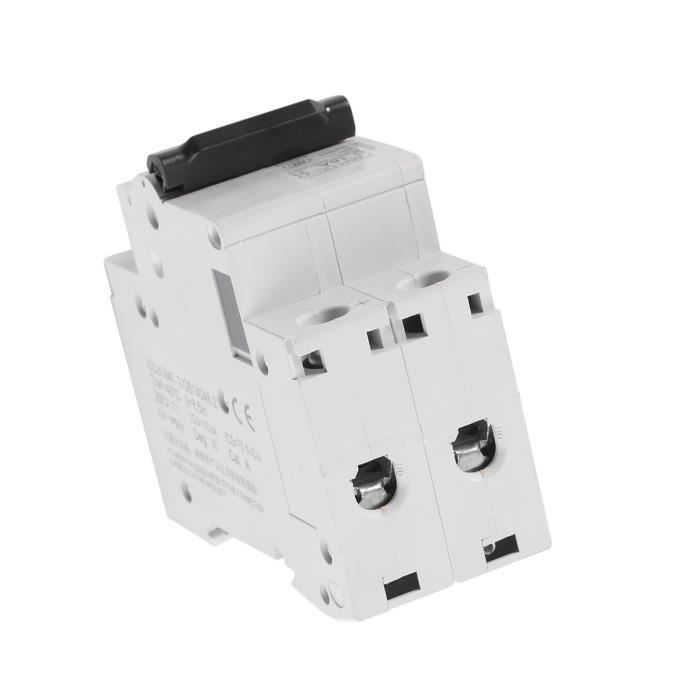 Mxzzand Disjoncteur DC Disjoncteur C65H-DC 2P 250V DC pour énergie solaire, interrupteur d ...