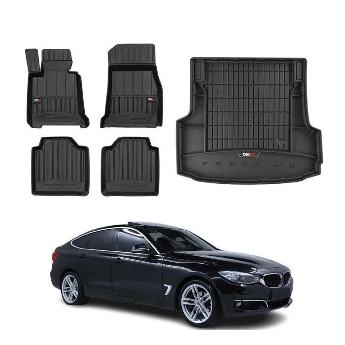 OMAC Kit Tapis de sol et coffre pour BMW Série 3 GT F34 2012-2023 Premium Noir - Cdiscount Auto