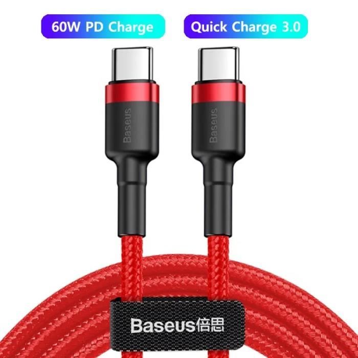 Bas192.100 W USB C vers USB Type C Câble USBC PD Charge Rapide rette ...