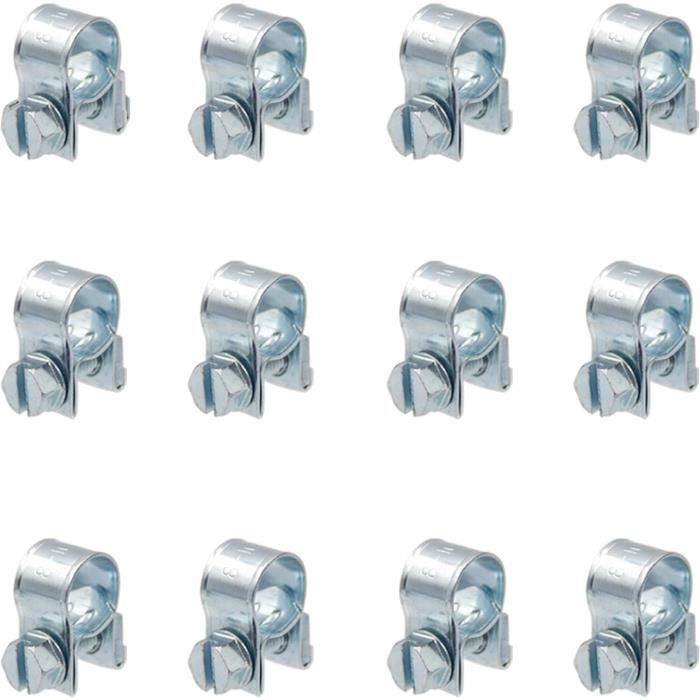 Lot De 12 Mini Colliers De Serrage Pour Plomberie, Fil, Câble (8-10 Mm ...