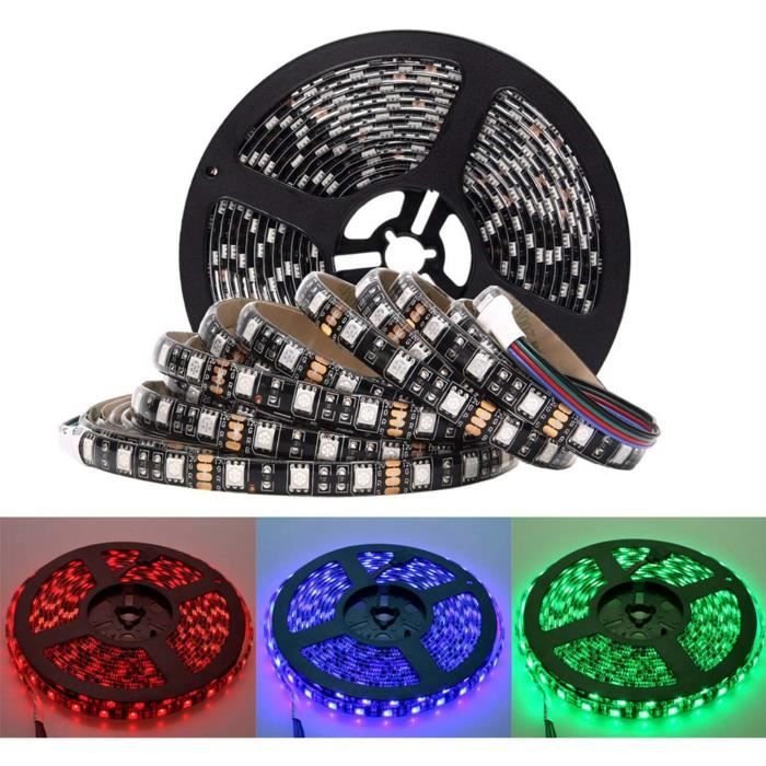 5M Ruban De Led, Rgb - 16 Couleurs Au Choix, 5050 Smd 300 Led, Bande De ...