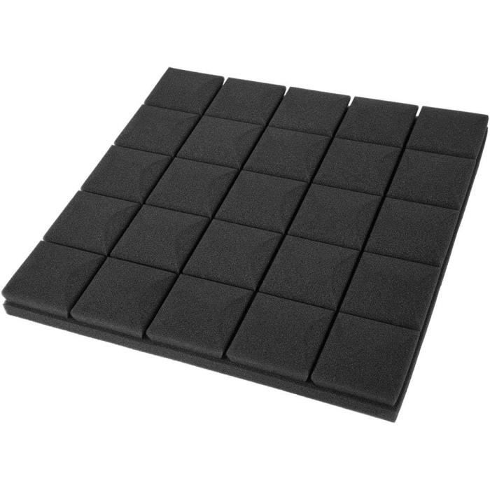 Mousse insonorisante noire, panneaux en mousse acoustique en ...