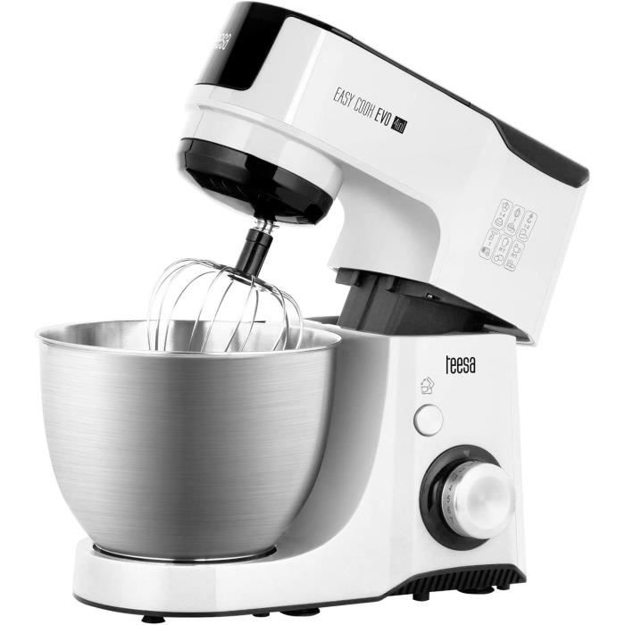 Robot de Cuisine Multifonction Easy Cook Evo 4 en 1, Acier Inoxydable ...