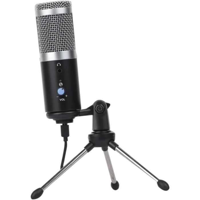 1 Set Ordinateur Microphone Trépied Microphone Podcasting Usb ...