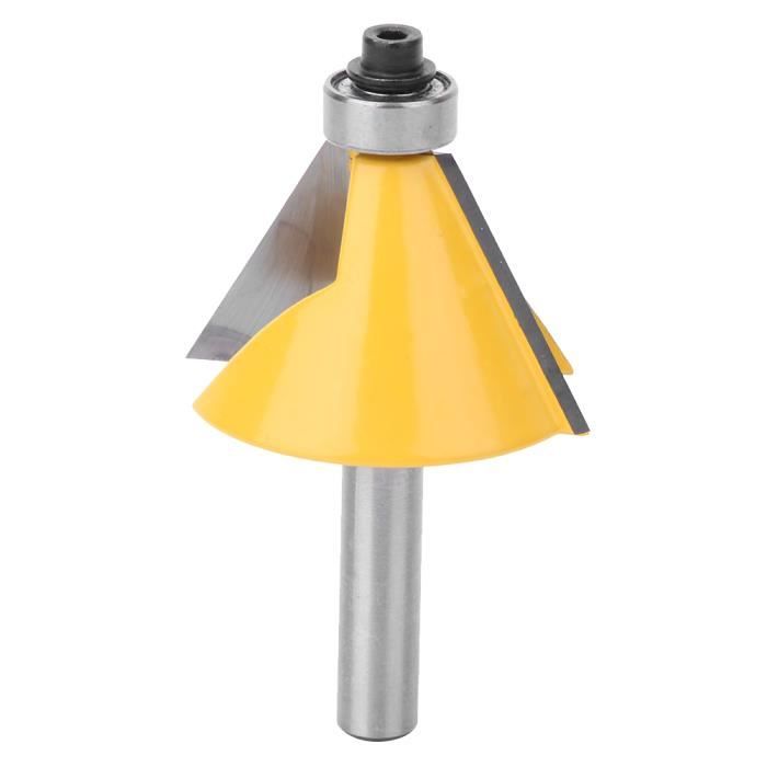 YOSOO fraise à biseau Fraise à chanfreiner biseautée à tige de 8 mm ...