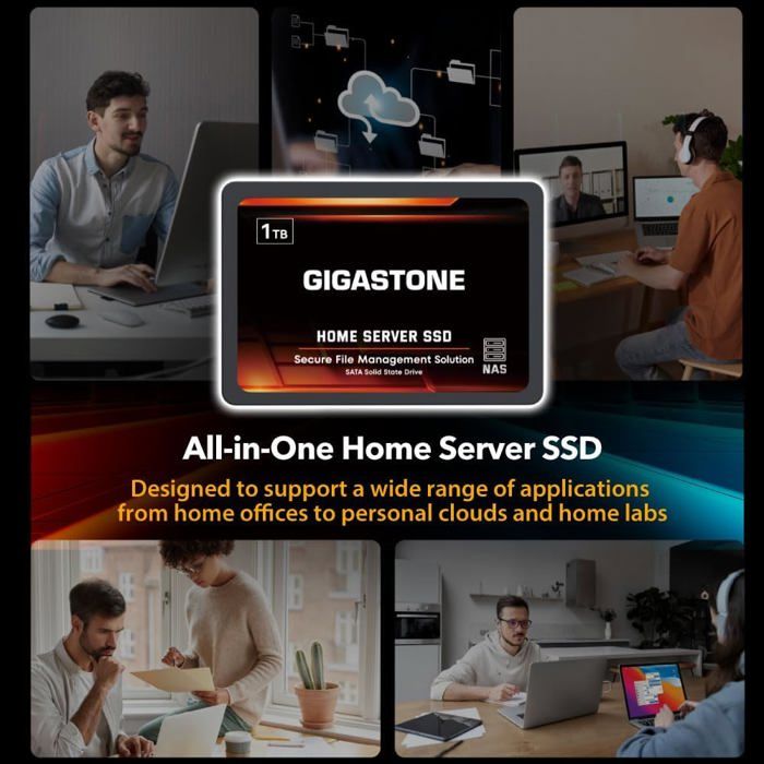 GIGASTONE SSD NAS 1 To (2,5" SATA III) – Cache 24/7 TLC Haute Endurance ...