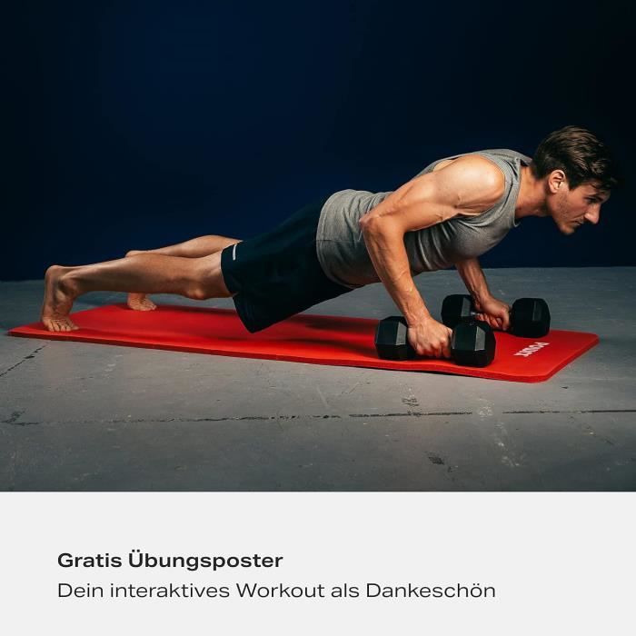 Tapis D'Exercice | Tapis De Sport Épais 190 X 60, 80 Ou 100 Cm ...