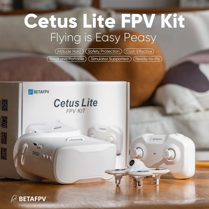 BETAFPV Cetus Lite FPV RTF Drone Kit avec Fonction D'auto-Protection de Maintien D'altitude ...