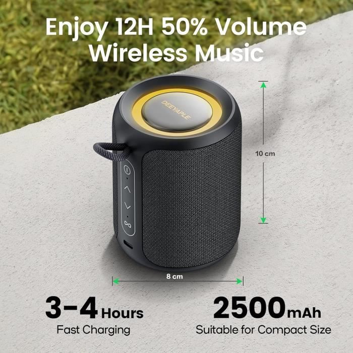 Enceinte Bluetooth,Baffle Bluetooth Au Basse Intense,Enceinte Connectée ...