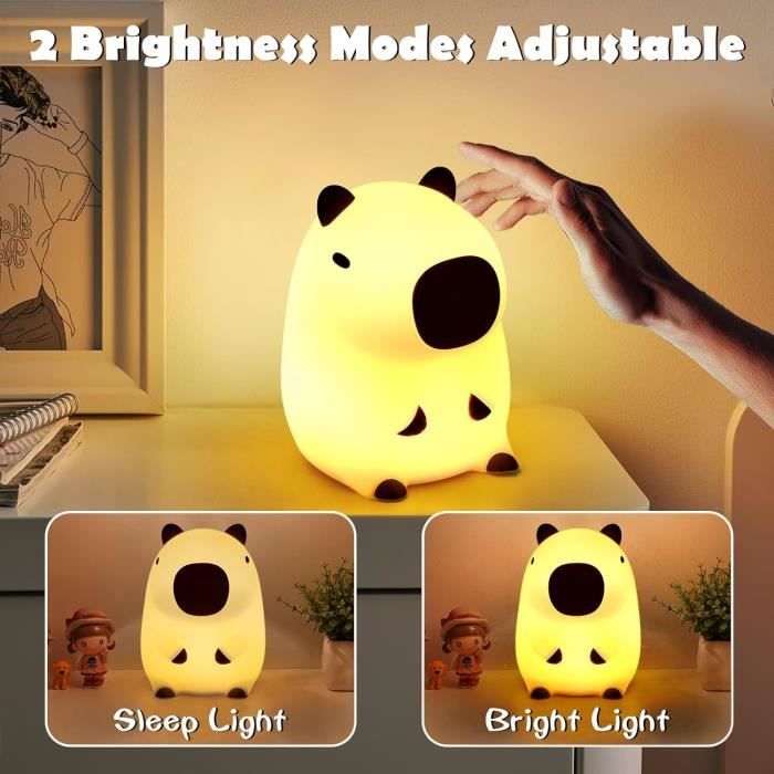 Capybara Veilleuse Enfants, Capybara Touch Control Lampe De Chevet ...