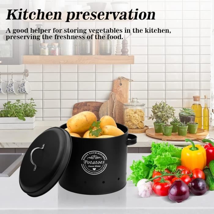 1 Pcs Pot De Pommes De Terre, Oignons, D'Ail, Boîte De Rangement ...