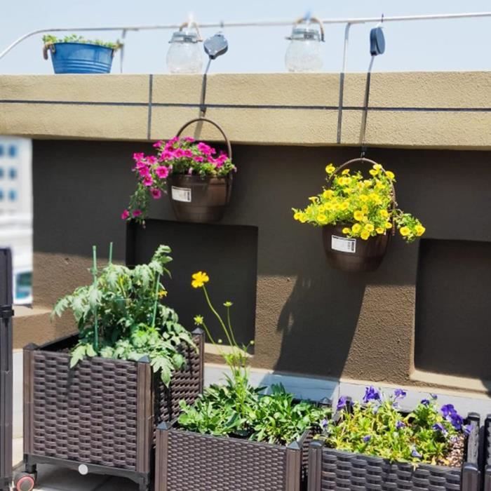 Jardiniere Balcon Jardinière Suspendue Avec Drainant Plug Rond En ...