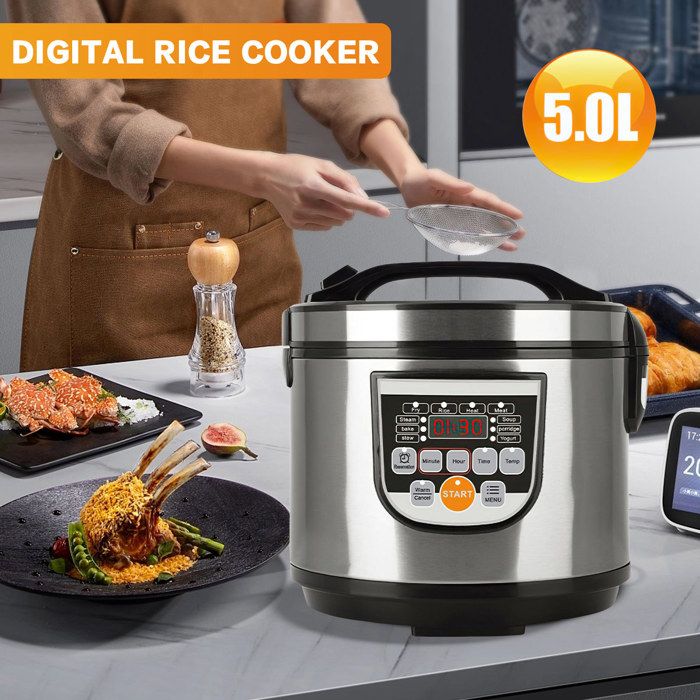 Autocuiseur électrique 5L - Multicuiseur, Autocuiseur 10 programmes ...