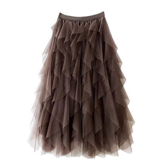 TISENA-Jupe maxi tutu en tulle pour femme,nouvelle mode coréenne,design ...