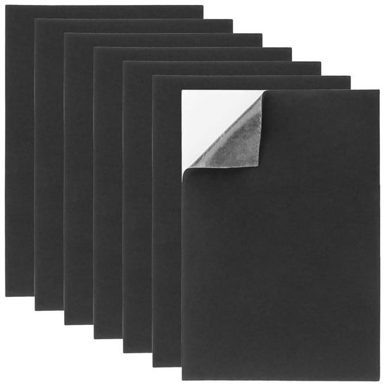 Lot De 7 Feuilles De Mousse Eva Auto-Adhésives - 30 X 21 Cm ...