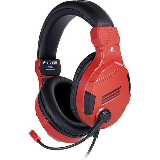 Casque Gaming Bigben avec Licence Officielle PS4 Rouge - Cdiscount ...