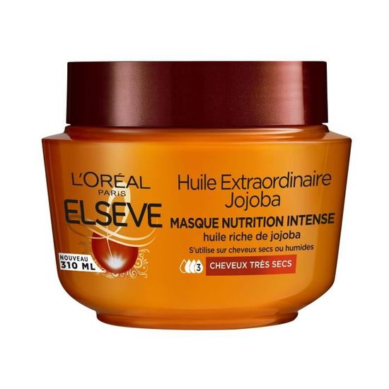 Masque Jojoba Elsève Huile Extraordinaire L'OREAL PARIS - 310 ml ...