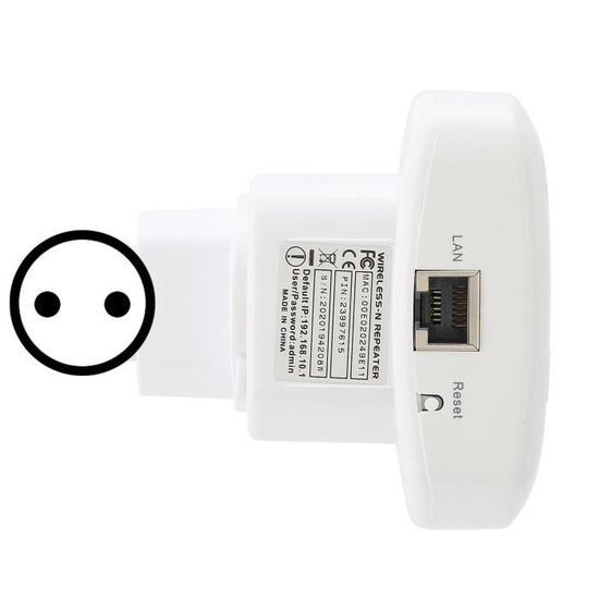 HURRISE Prolongateur Internet Amplificateur de portée WiFi haute ...