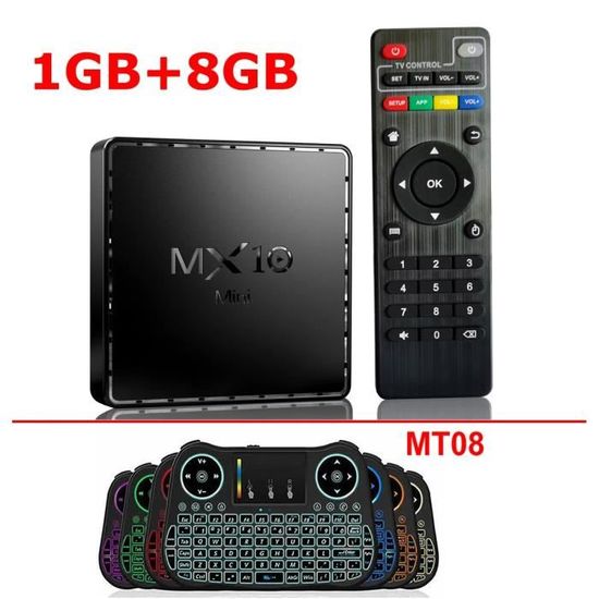 Box multimedia,Mini boîtier Smart TV MX10 Android 10,2 Go,16 Go,5G,WiFi ...