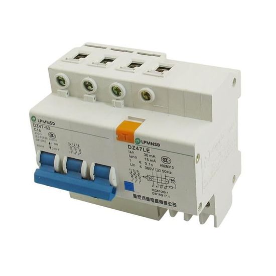 Dz47-63 Dz47Le 16A 400Vac 6000A Elcb - Professionnel - Disjoncteur De Fuite[H5106] - Cdiscount ...