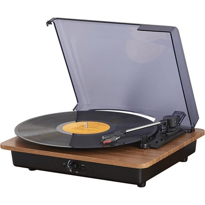 VSDEXR Tourne-Disque Vinyle Platine Vinyle Bluetooth 3 Vitesses Tourne ...