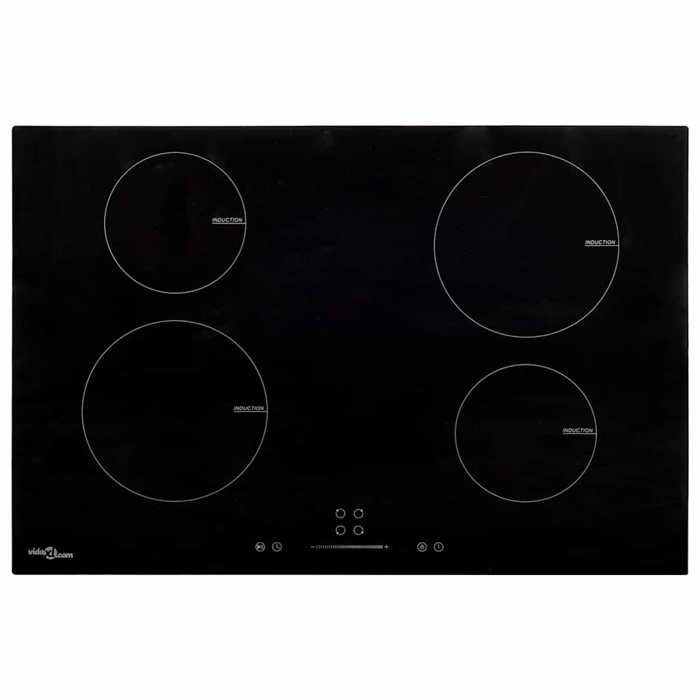 Plaque de cuisson à induction - vidaXL - 4 brûleurs - Verre résistant à ...