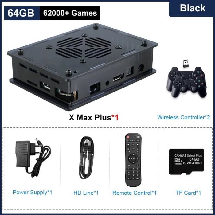 64 Go noir - Super Console X Max Plus Arcade Box, 8K HD Tourists System ...