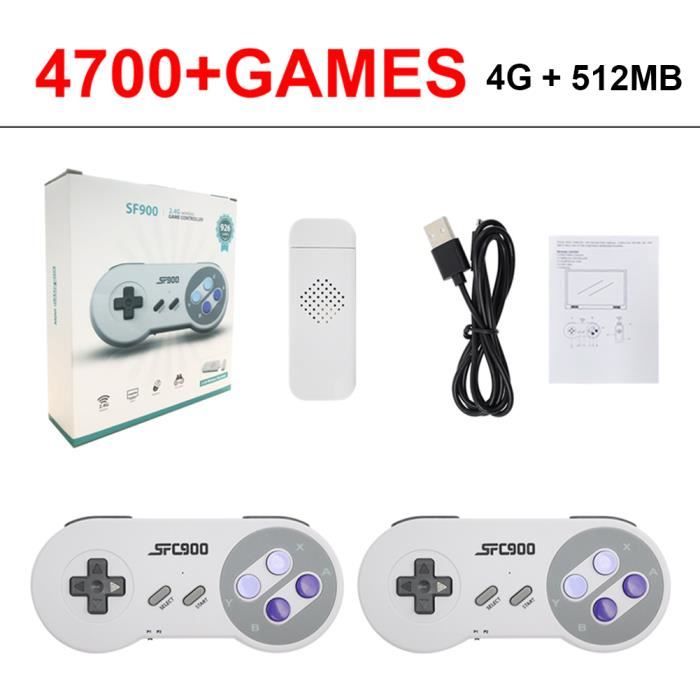 SF900 - Console de jeu vidéo portable sans fil, TV Stick, Y6, 2.4G, 128 ...