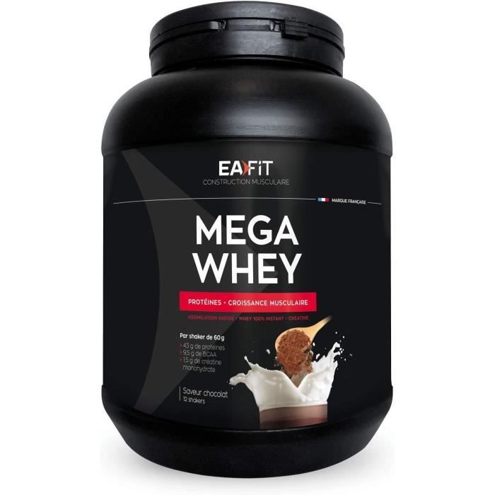 Medecine Du Sport - Mega Whey Chocolat 750 G Croissance Musculaire ...