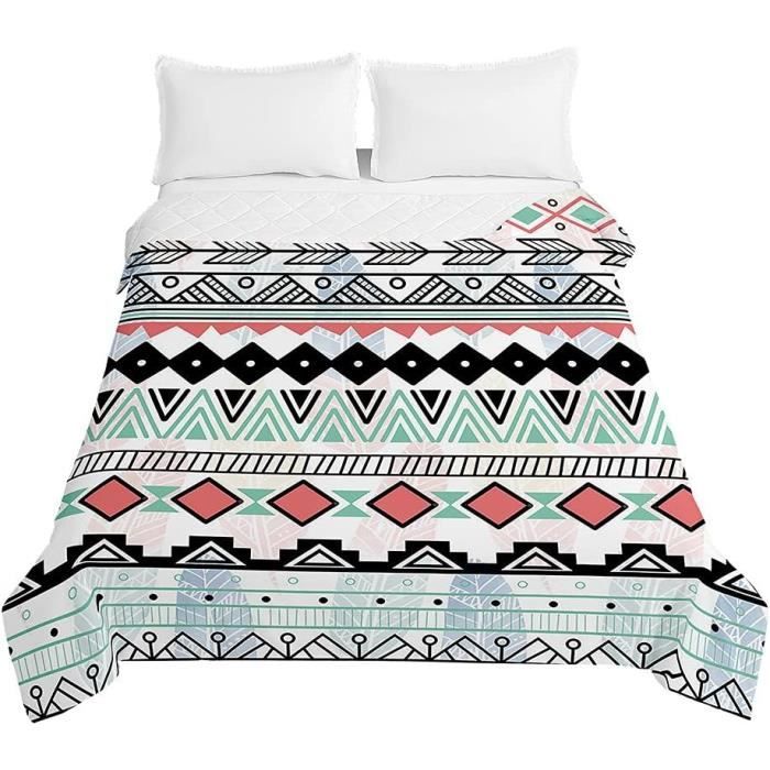 Couvre Lit Matelassé De Luxe Pour 1-2 Personnes, Dessus De Lit Imprimé ...