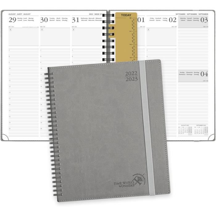 Agenda 2022 2023 Semainier 16 Mois 26,5 x 21,5 cm - Agenda Scolaire ...